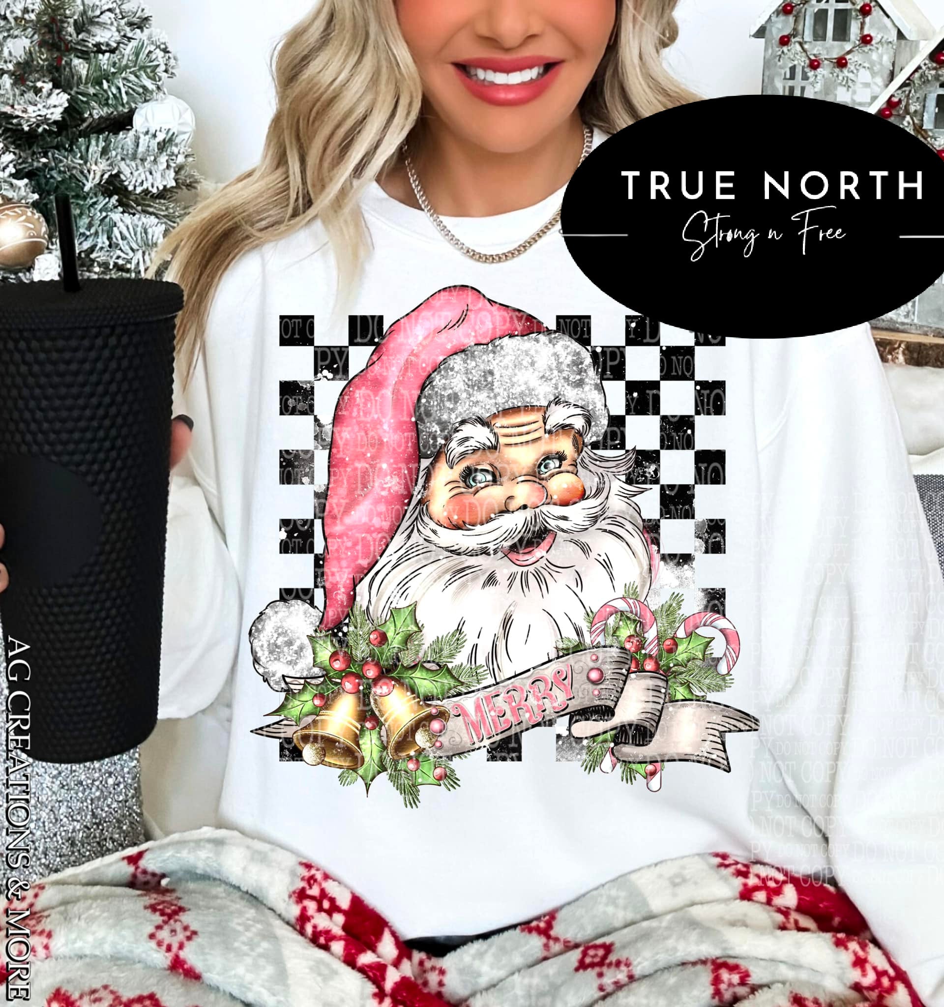 DTF Transfer Christmas Santa Vintage – Strong N Free