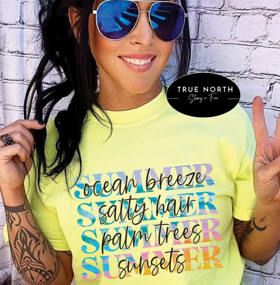 DTF Transfer Summer Sun Sets Beach – Strong N Free